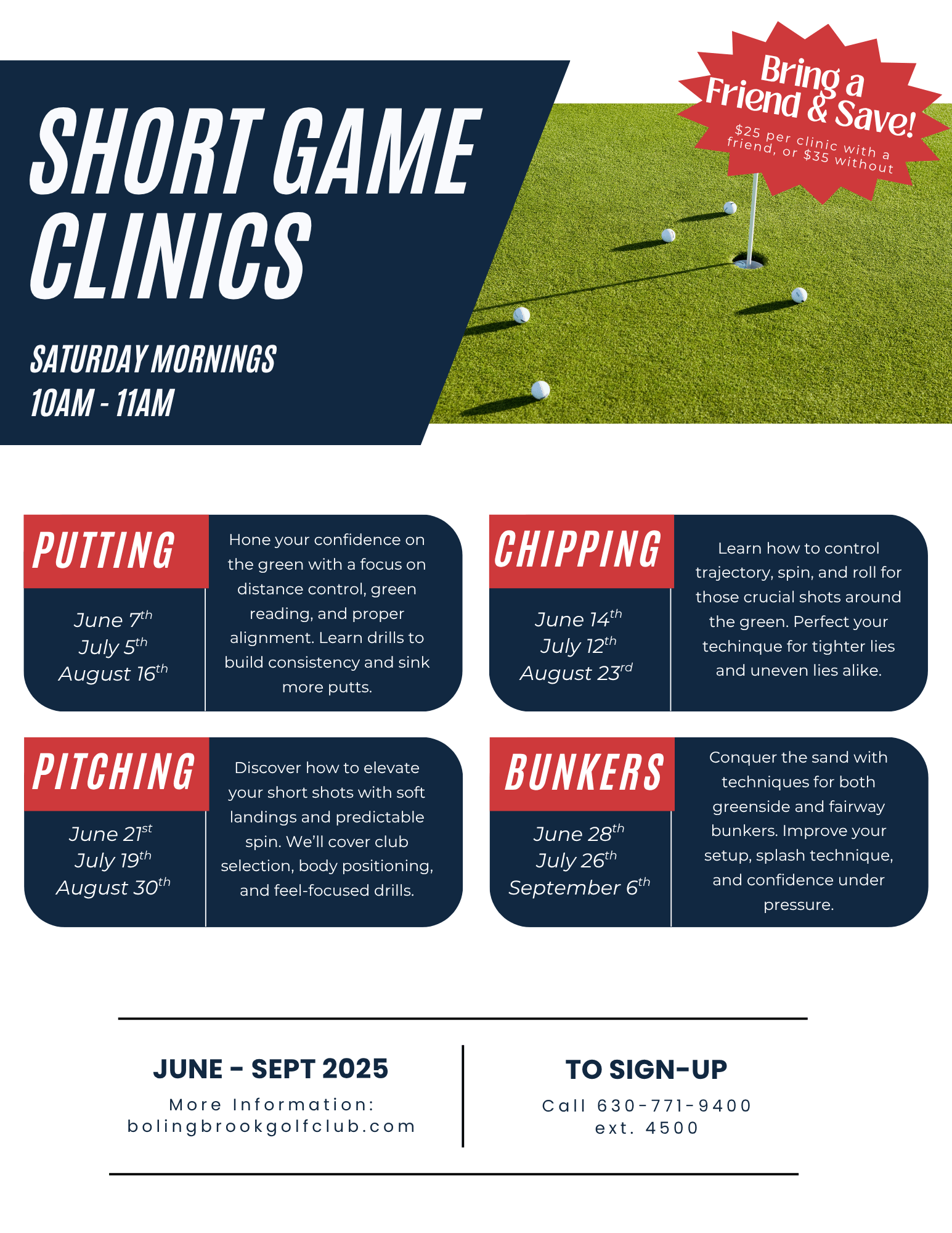 Short Game Clinics Archives - Bolingbrook Golf Club